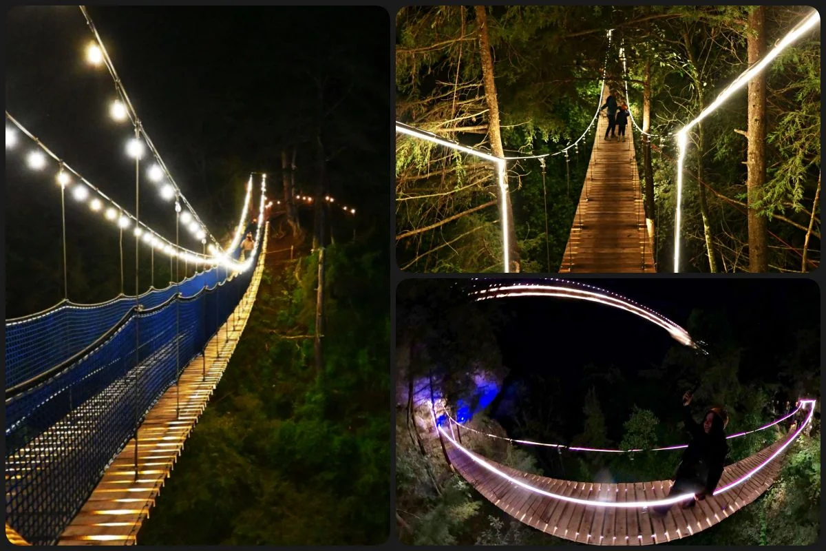 Puentes Colgantes Iluminados, la nueva sensación turística de Mineral ...