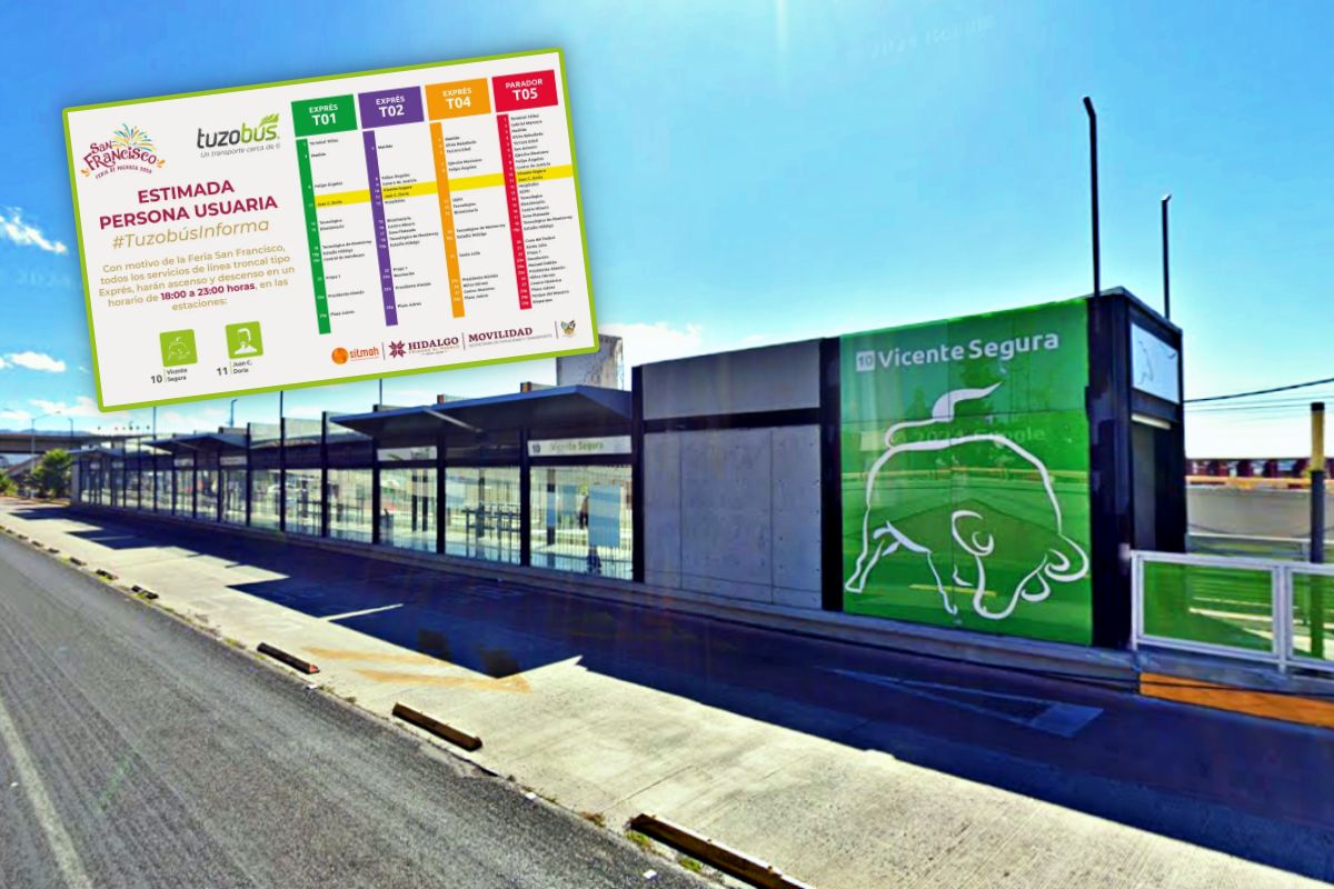 El Tuzobús tendrá estos cambios durante la Feria de Pachuca 2024 El Tuzobús tendrá estos cambios durante la Feria de Pachuca 2024